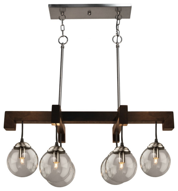 Espresso Island Light, Deep Expresso Brown - Contemporary - Kitchen ...
