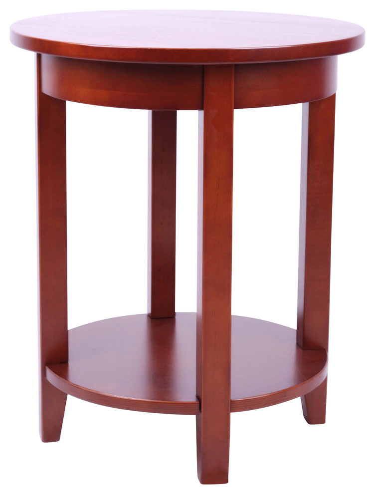 Shaker Cottage Round Accent Table - Transitional - Side Tables And End ...