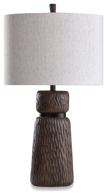 Casual Table Lamp Chestnut and Dark Coffee Finish - Transitional ...