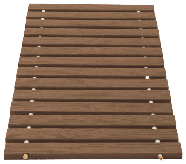 Roll-Up Boardwalk Composite Deck Board, Weathered Wood, 2'x9 ...