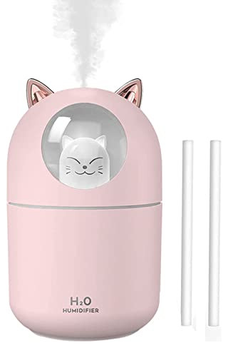 Cat Humidifier Cool Mist Humidifiers, Humidifiers for Bedroom 300 ml ...