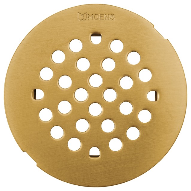 Moen Brushed Gold Tub/Shower Drain Covers - Tub And Shower Parts - by ...