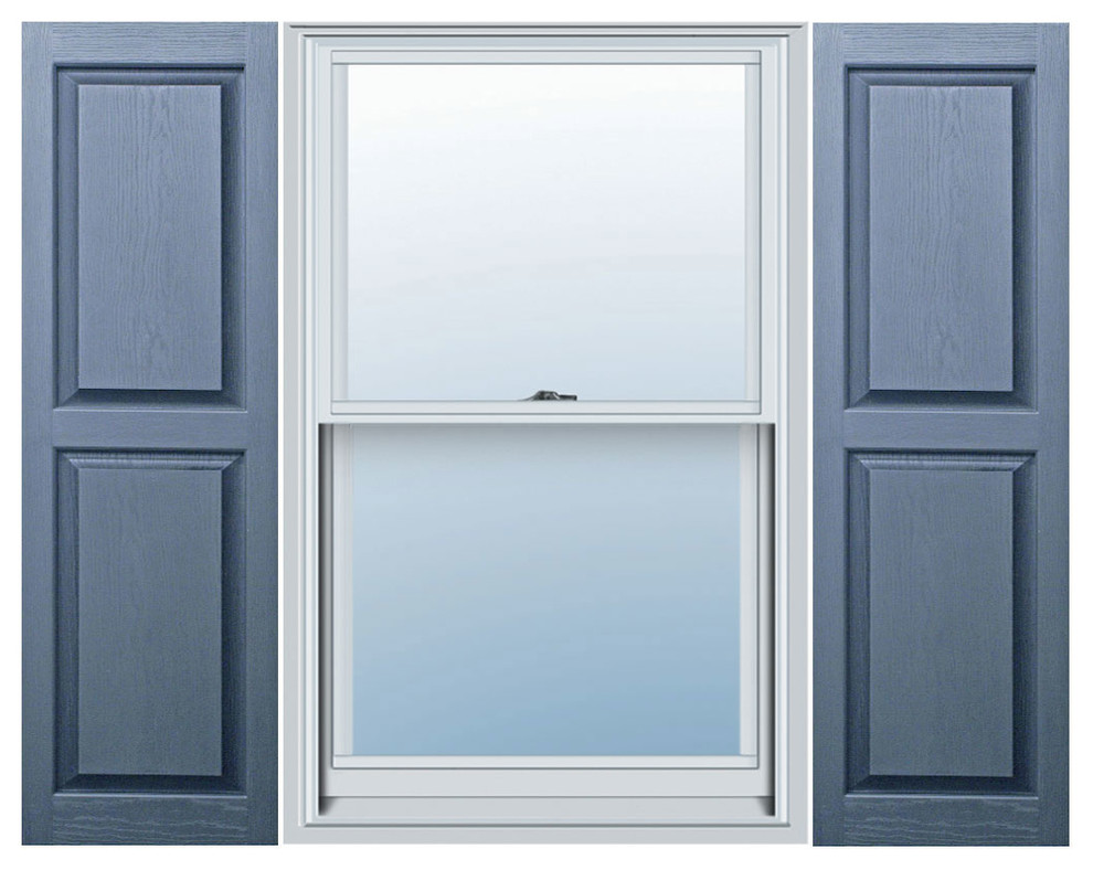 Builders Choice Vinyl Raised Panel Shutters w/ Shutter Spikes & Screws ...