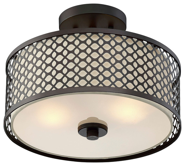 Beautiful Things Lighting Rustica 2 Light Semi Flush 42052 ...