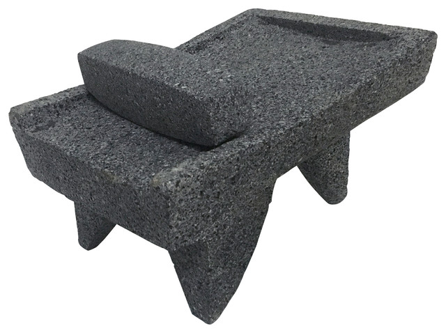 Ancient Cookware, Authentic Mexican Lava Stone Metate Grinding Stone ...