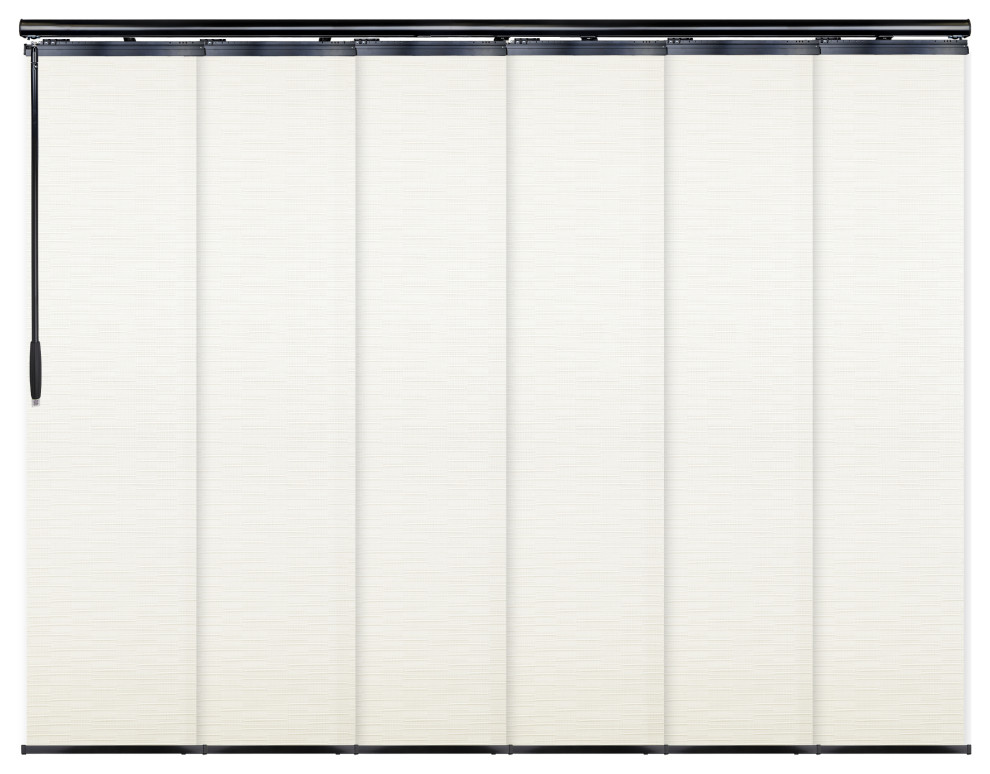 Malia 6-Panel Track Extendable Vertical Blinds 98-130"W, 91.4" H ...
