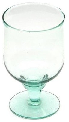LARGE RECYCLED WATER GOBLET - Contemporary - Wine Glasses - by First of ...