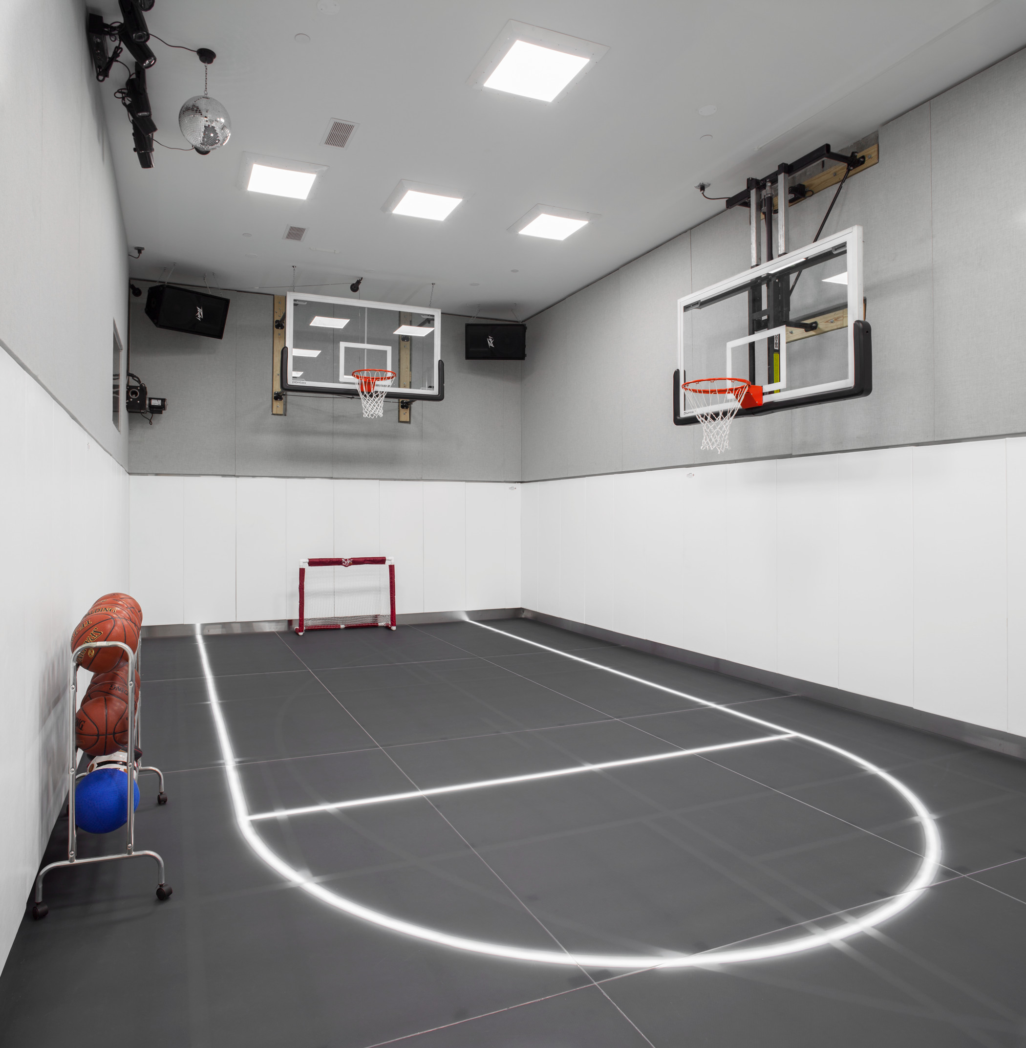 Indoor Home Basketball Court Ceiling Ideas