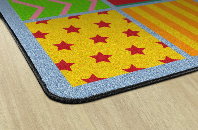 Flagship Carpets FE331-44A 7'6"x12' Silly Seating, Seats 24 Educational ...