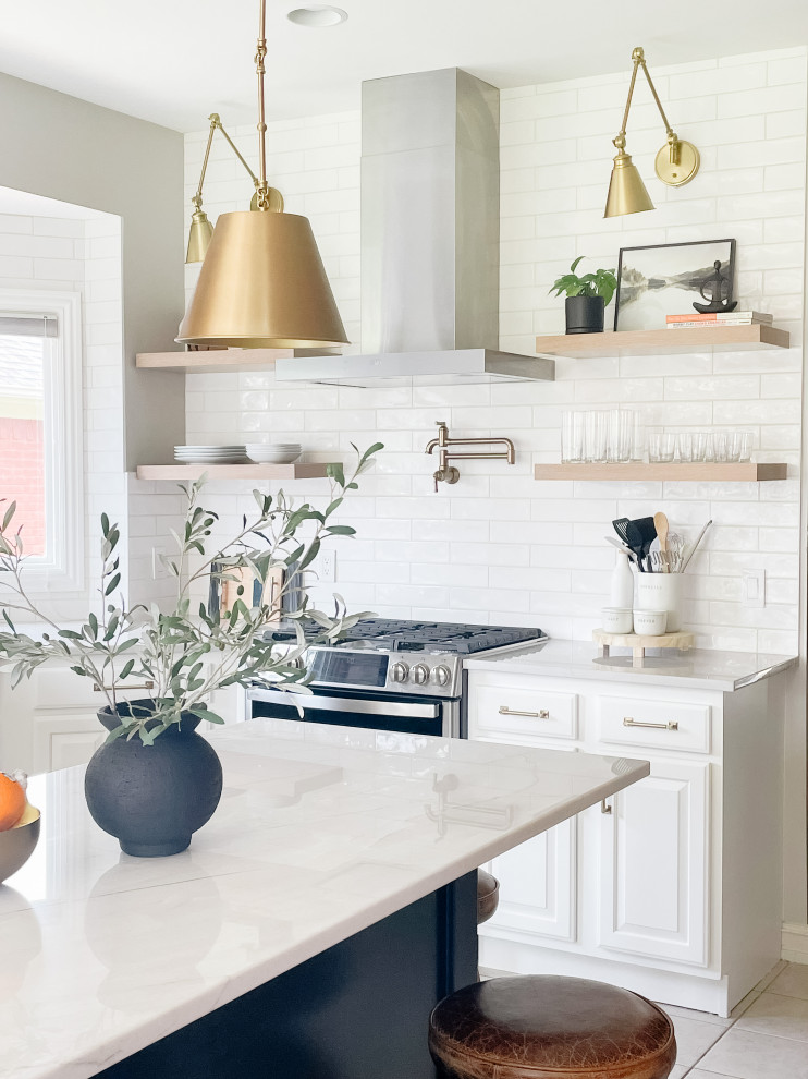 The Forest Way Renovation: The Three-Toned Kitchen - Contemporary ...