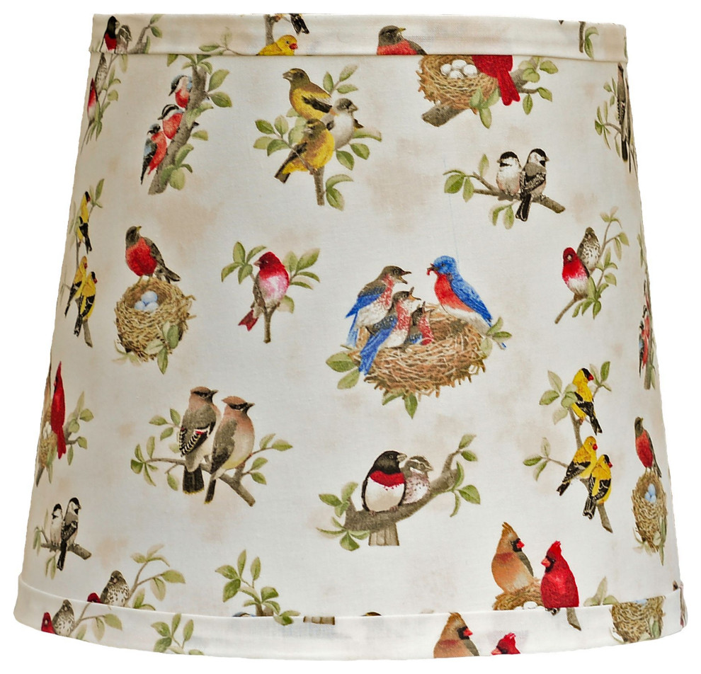 Beautiful Birds Shade, 14" - Farmhouse - Lamp Shades - by West Highland ...