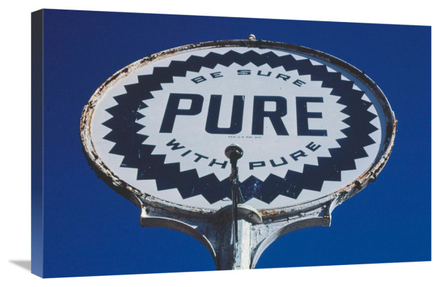 "Pure gasoline sign, Route 73, Townsend, Tennessee" by John Margolies ...