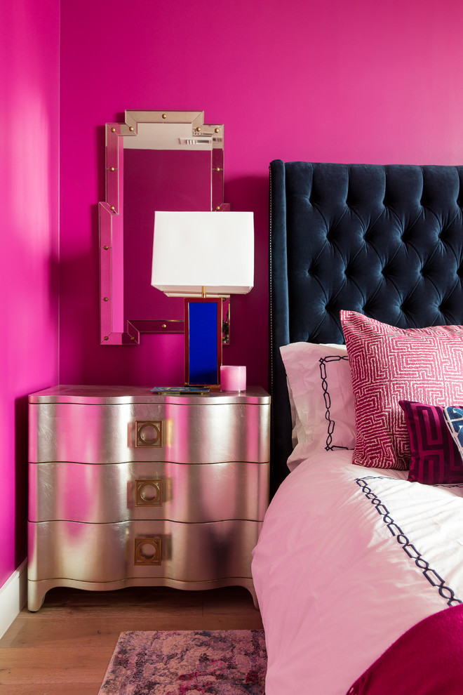 Magenta and Navy Pad Bedroom - Eclectic - Bedroom - New Orleans - by ...