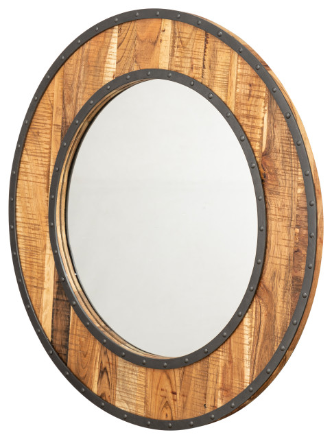 Pinon Decorative Wood Mirror - Rustic - Wall Mirrors - by A&E Bath and ...