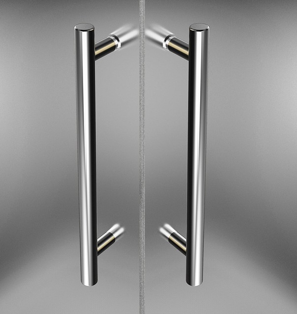 Vanora Frameless DualDoor Shower Enclosure Frosted Chrome, 34"x34"x72 ...