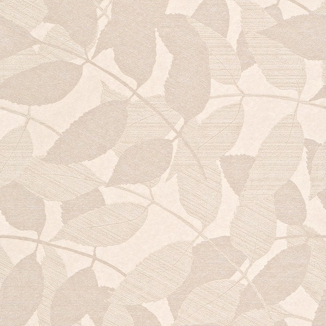 Transitional Metallic Overleaf Wallpaper, Sample - Contemporary ...