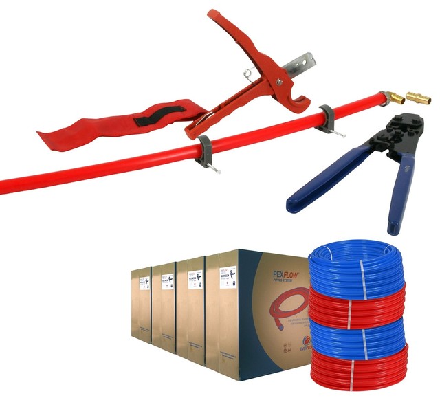 Pex Starter Kit, Potable Water Tubing with Tools, 3/4" X 500 ...