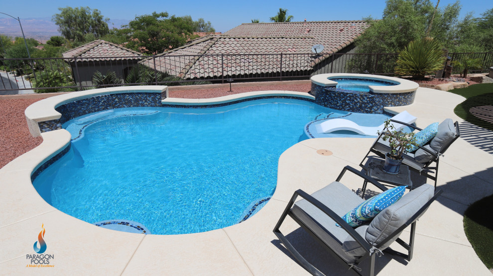 20 Pool Designs Under 600 sq ft - Pool - Las Vegas - by Paragon Pools ...