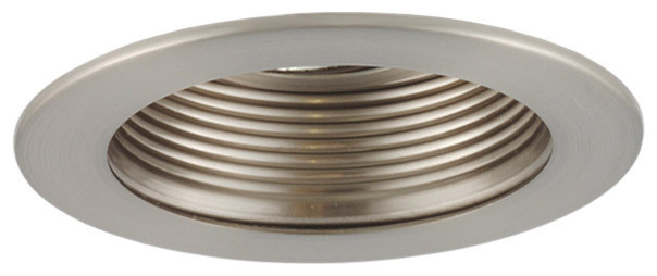 3" Aperture Low Voltage Trim, Satin Chrome, White Trim - Recessed Trims ...