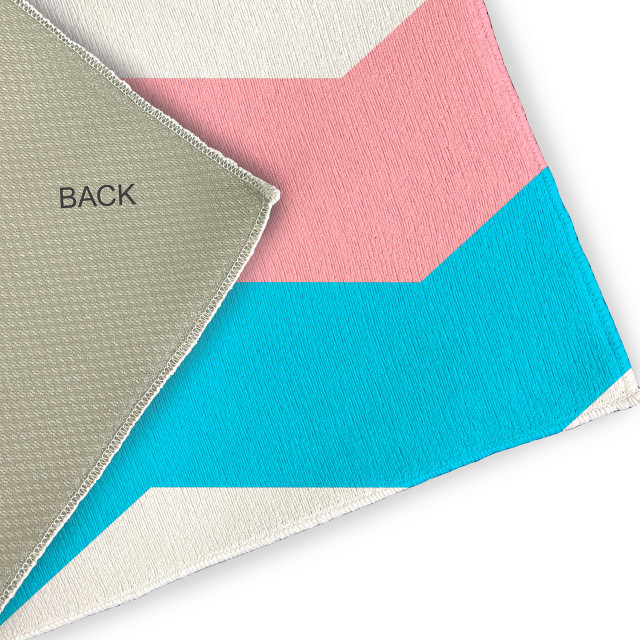 2' x 3' Pride Rug Light Blue, Pink, White Chenille Indoor/Outdoor Rug ...