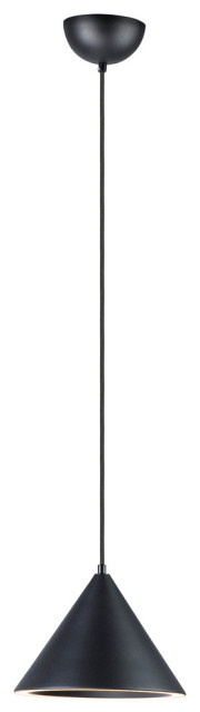 Abyss 1-Light Black LED Pendant - Transitional - Pendant Lighting - by ...