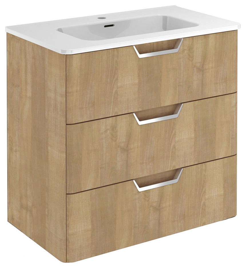 Royo Life Collection 32" 3-Drawer Bathroom Vanity with Sink, 32 ...