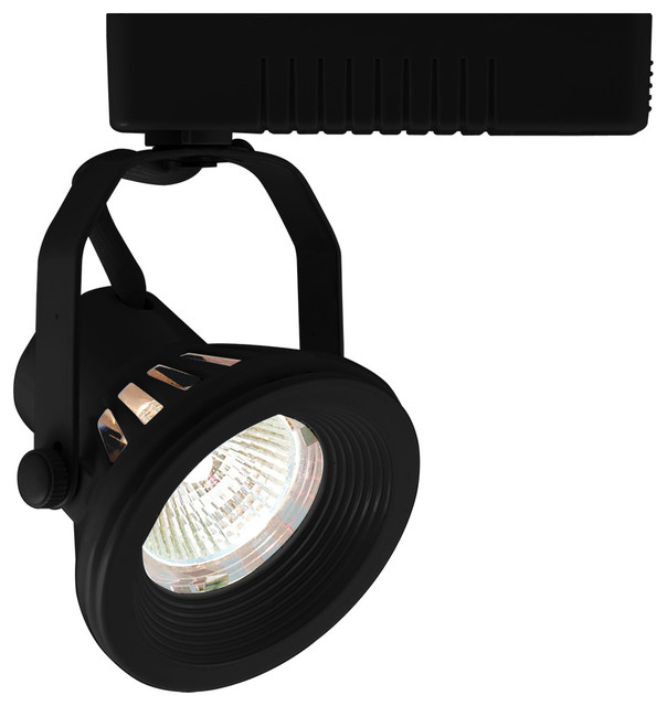 1-Light Mini Deco Series Low Voltage Track Head, Black - Contemporary ...
