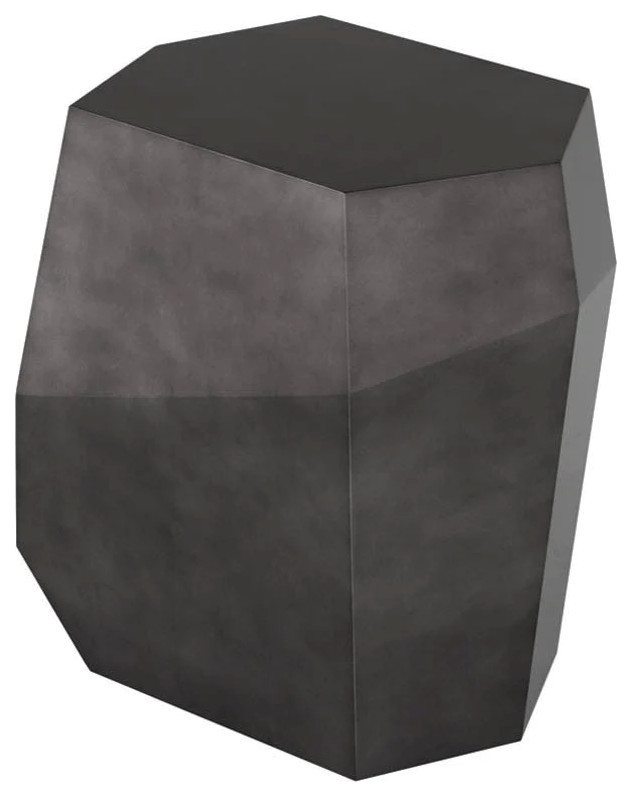 Julianna Pewter Side Table - Industrial - Side Tables And End Tables ...