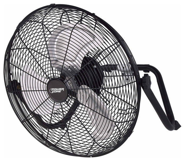 PowerZone LF-18 High Velocity Floor Fan, Black, 18" - Electric Fans ...