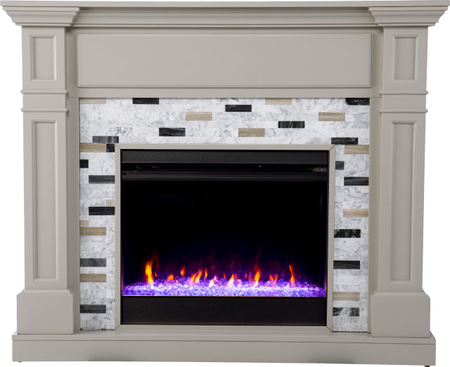 Birkover Color Changing Electric Fireplace - Traditional - Indoor ...