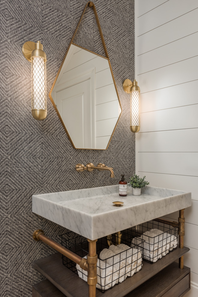 Modern Farmhouse - Transitional - Powder Room - Other - by Grey House ...