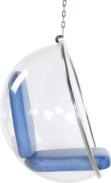 Modern Classics Bubble Hanging Chair, Blue, 42"H x 41"W x 32"D ...