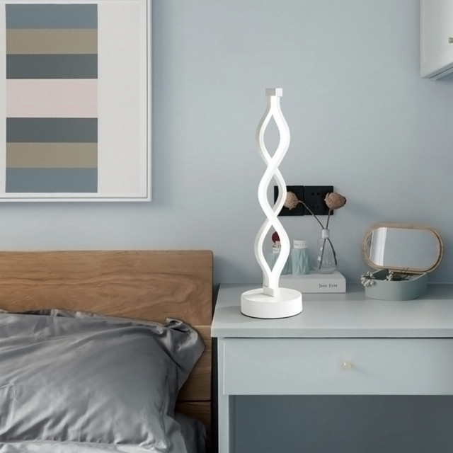 Lenk | Minimalistic Spiral LED Table Lamp with Eye Protection - Modern ...