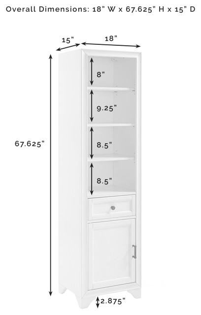 Tara 4-Piece Entryway Set, 2 Hall Trees and 2 Linen Cabinets ...
