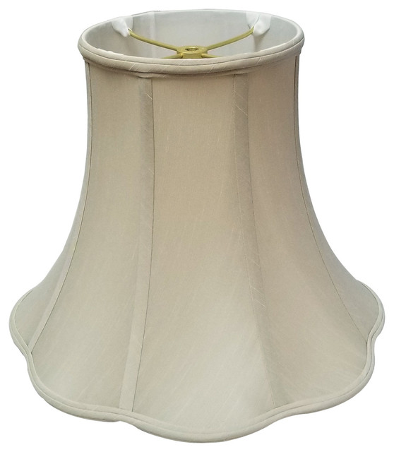 Royal Designs Bottom Outside Scallop Bell Lamp Shade - French Country ... Royal Designs Bottom Outside Scallop Bell Lamp Shade - French Country ...