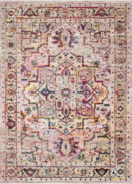 Loloi Silvia Sil-03 Natural/Multi By Justina Blakeney 7'10"x10'6" Rug ...