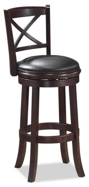 Boraam Georgia Counter Height Swivel Counter stool in Cherry ...