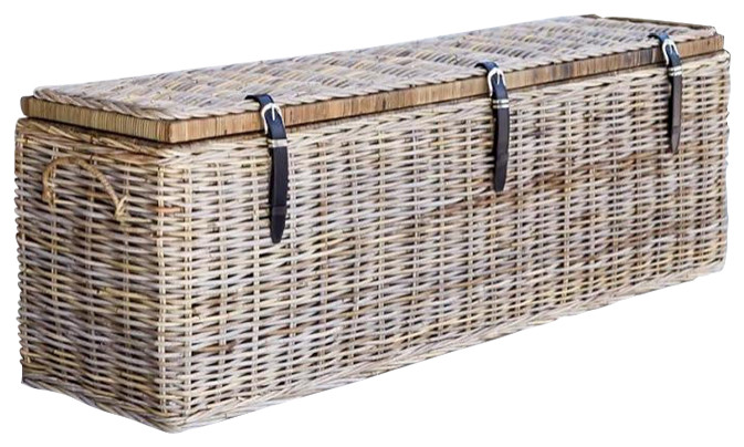 Natural Rattan Chest | Tikamoon Kubu - Tropical - Accent Chests And ...