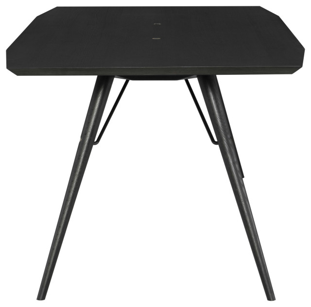 Piper Ebonized Wood Dining Table, HGSR718 - Midcentury - Dining Tables ...