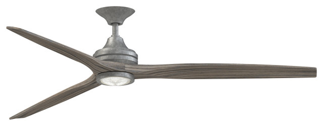 Fanimation Spitfire 72" Fan/LED Light, Galvanized - Transitional ...