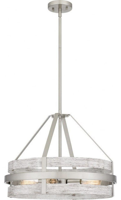 4 Light Pendant In Transitional Style-16 Inches Tall and 20 Inches Wide ...