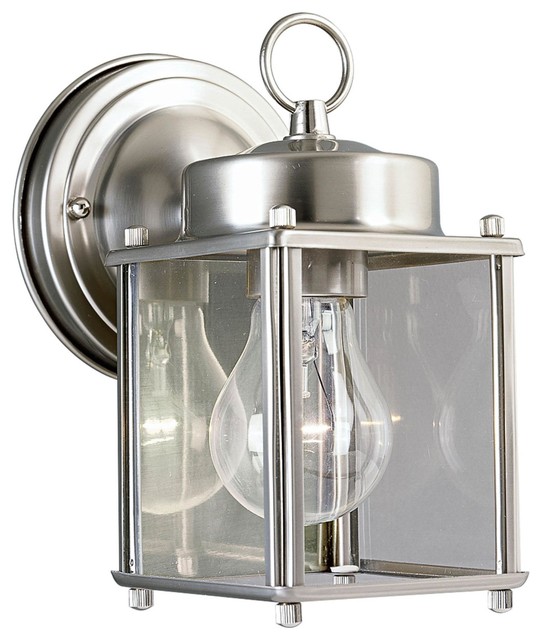 Progress Lighting Flat Glass Lantern 1-Light - Transitional - Outdoor ...