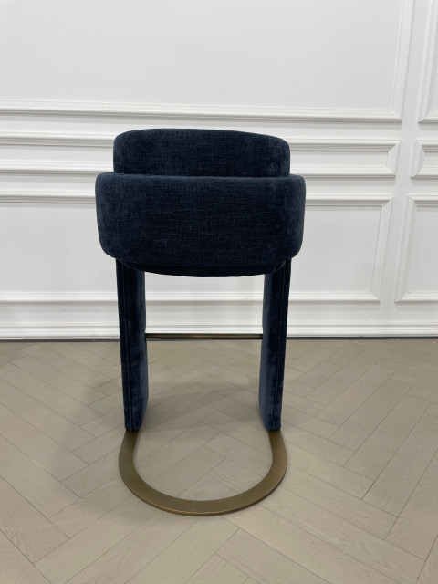 Indigo Blue Upholstered Bar Chair - Contemporary - Bar Stools And ...