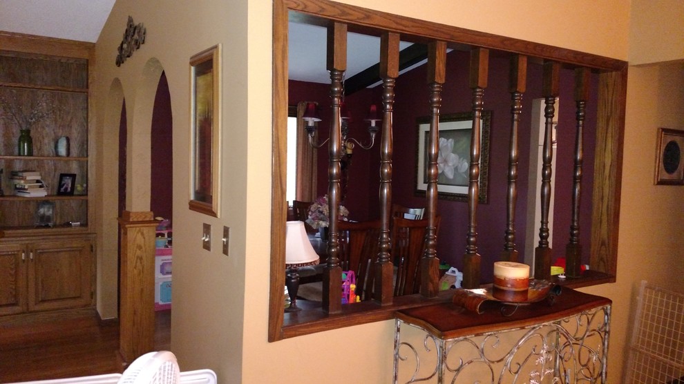 Half Wall With Spindles How To Update A 1990s Staircase