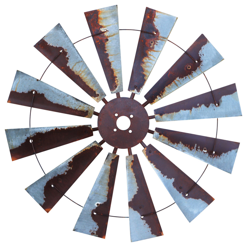 Rustic Windmill - Farmhouse - Garden Statues And Yard Art - by Lonestar ...