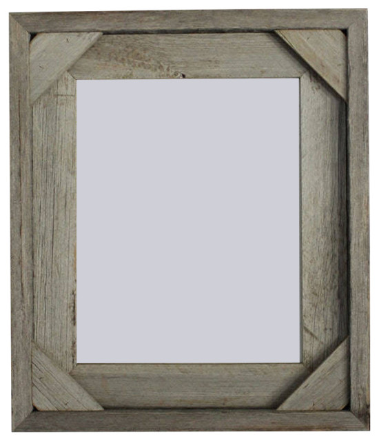 Cornerblock Barnwood Frame, 20"x30" - Rustic - Picture Frames - by My ...