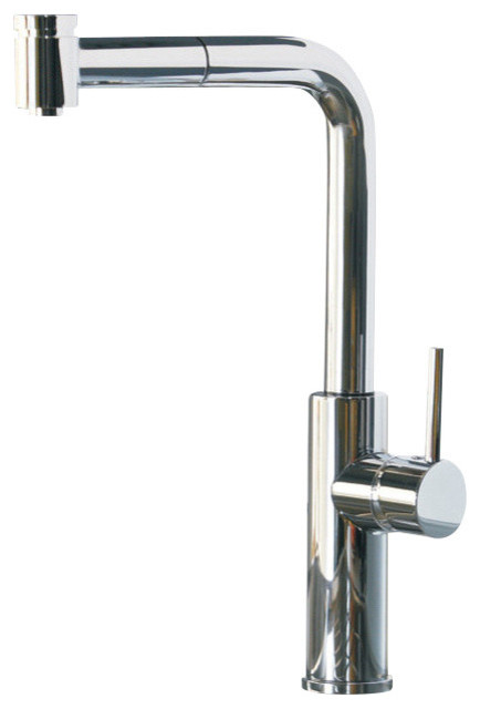 Milo Extendable Head Faucet, Brushed Nickel - Contemporary - Kitchen ...
