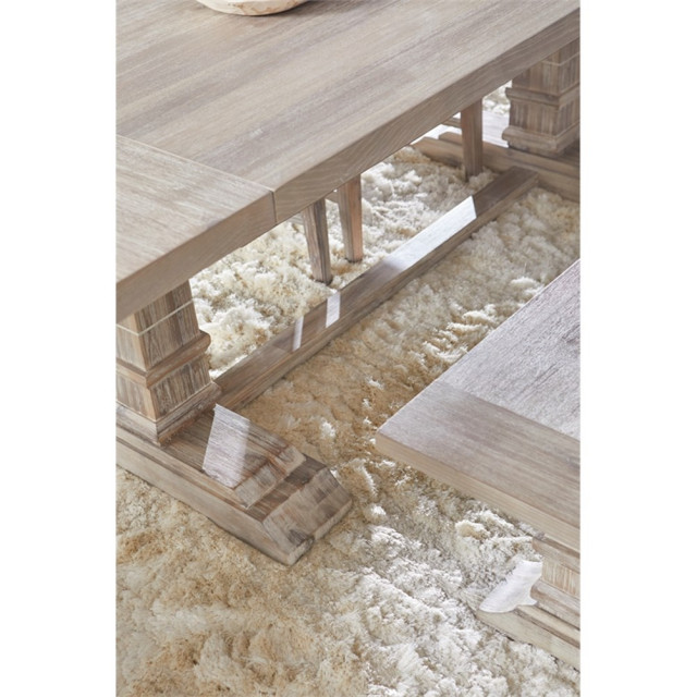 Pemberly Row Modern / Contemporary Hudson Wood Dining Table in Gray ...