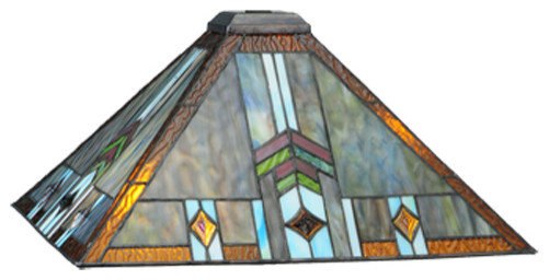 23 Wide Prairie Wheat Harvest Shade - Craftsman - Lamp Shades - by ...