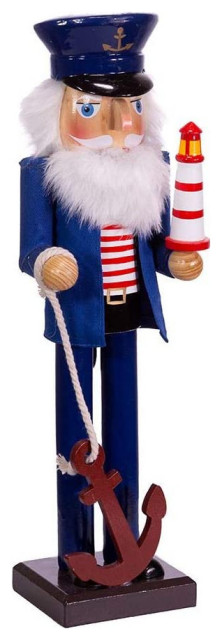Kurt Adler 15" Sailor Nutcracker with Anchor and Lighthouse, 15 ...